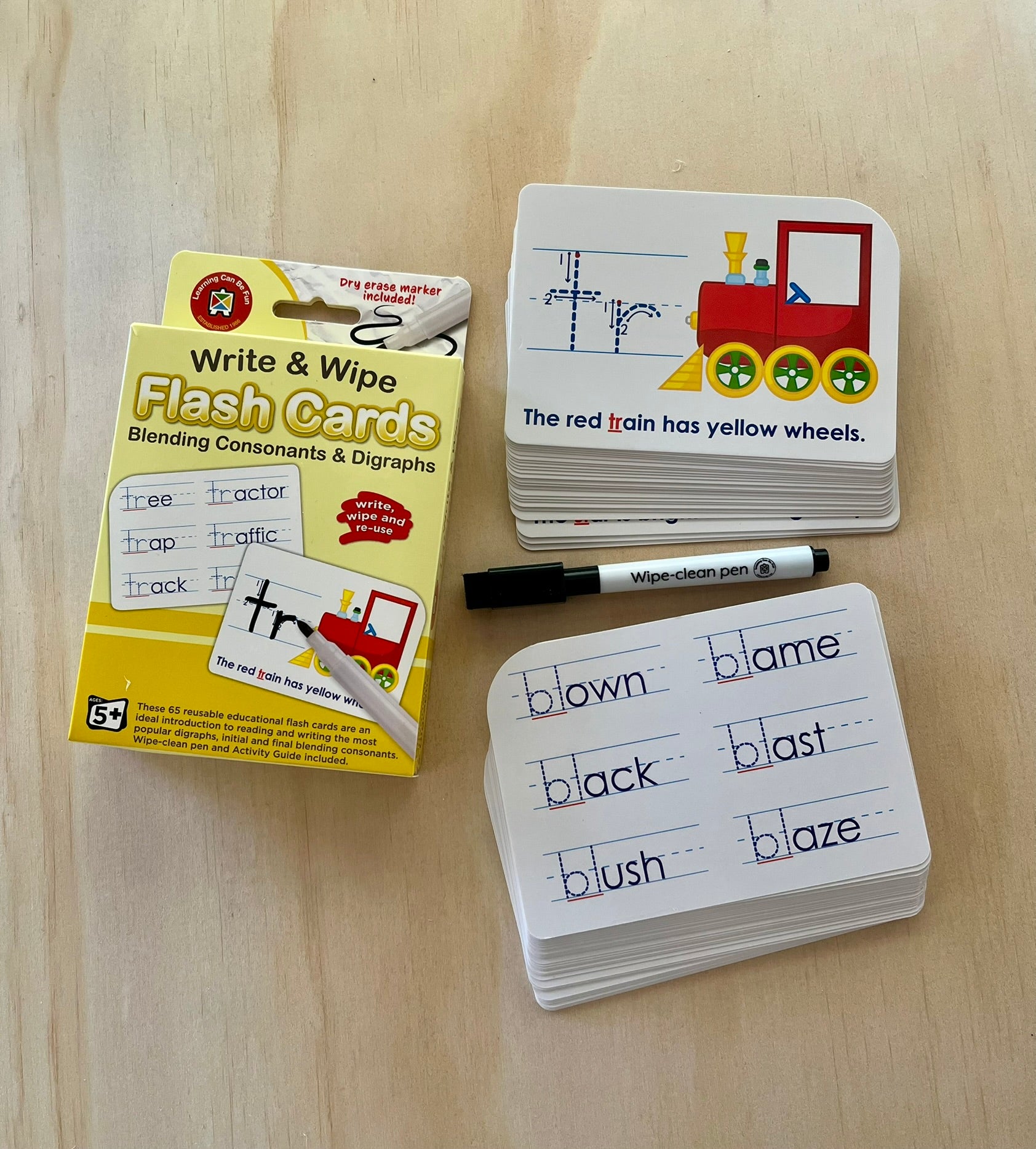 Write & Wipe Flash Cards - Blending Consonants & Digraphs – The Wild Hidden